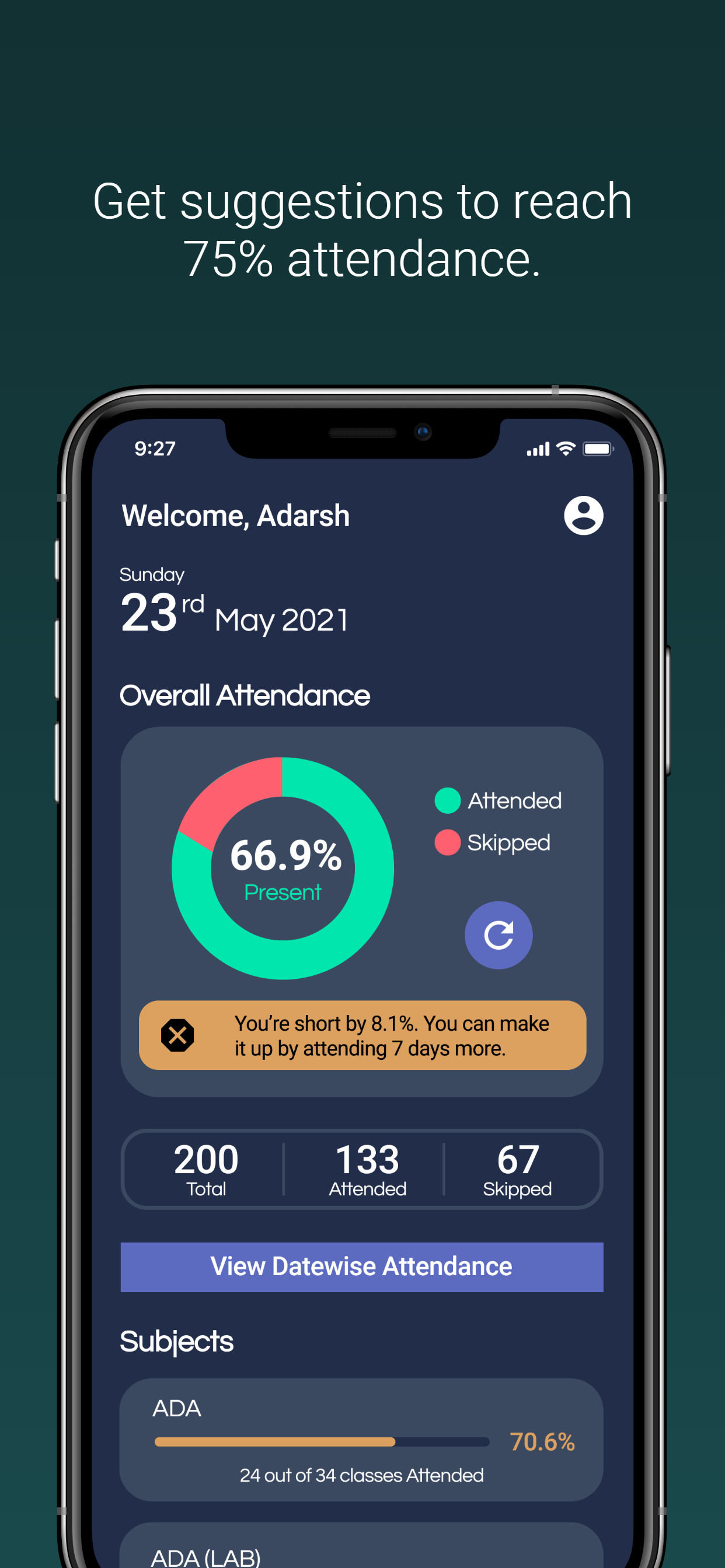LNCT Attendance Android App Built With Flutter